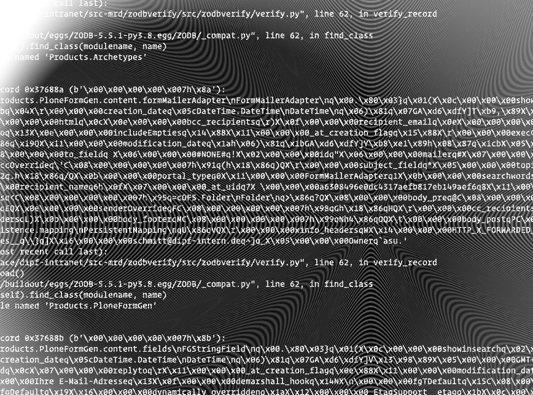 ZODB Database debugging